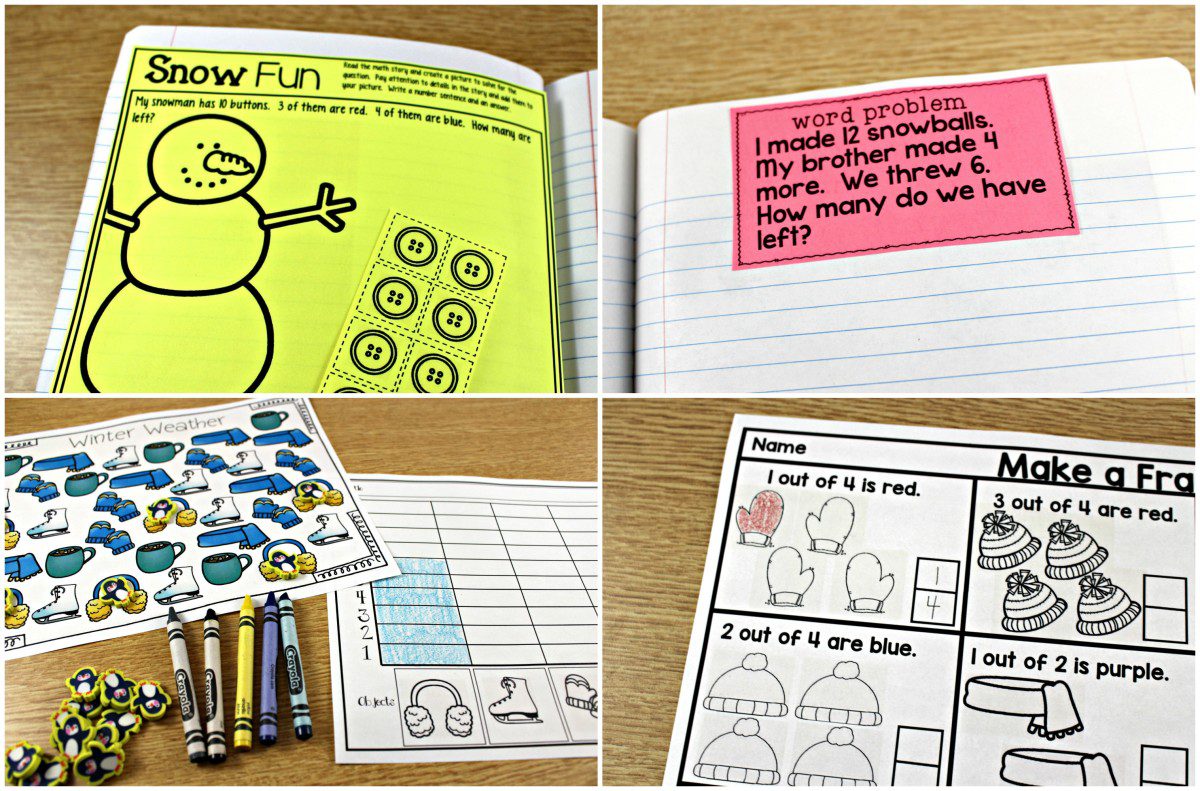 January Math Centers, Journals, and Printables - Tunstall's Teaching