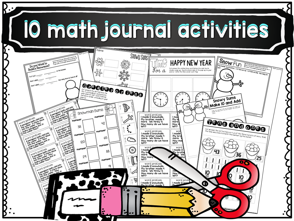 January Math Centers, Journals, and Printables - Tunstall's Teaching