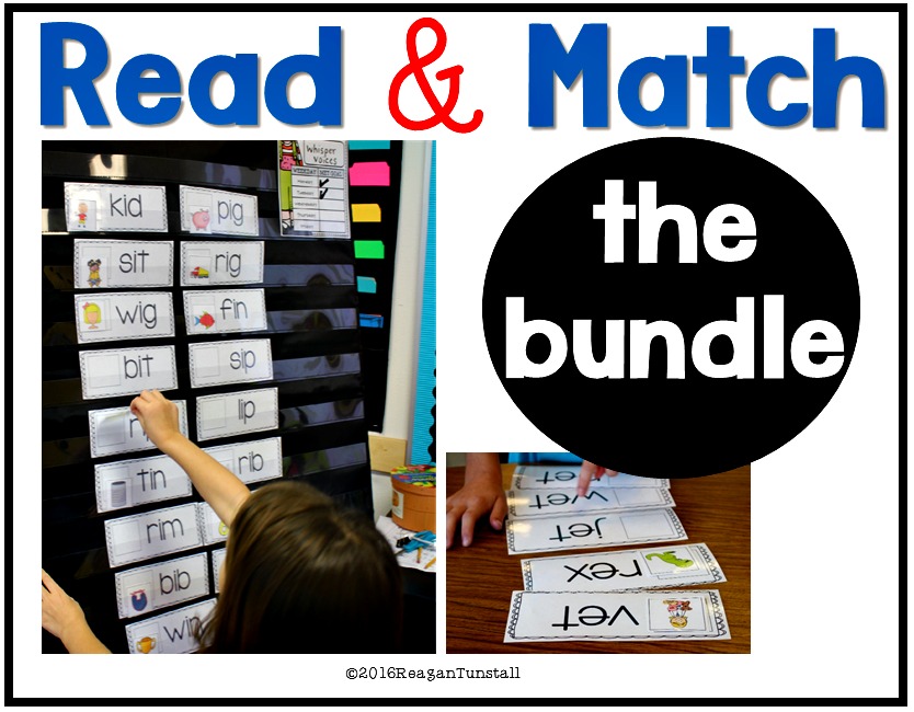 Read and Match Pocket Chart Cards - Tunstall's Teaching