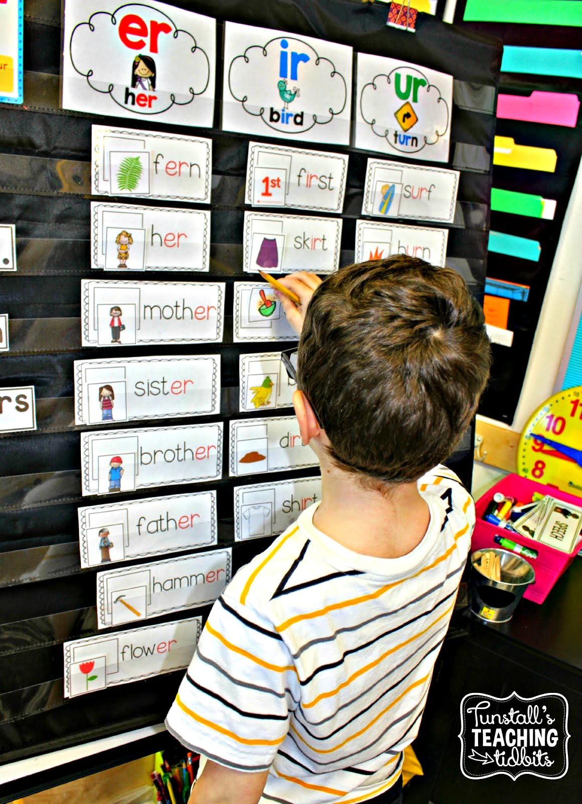 Read and Match Pocket Chart Cards - Tunstall's Teaching