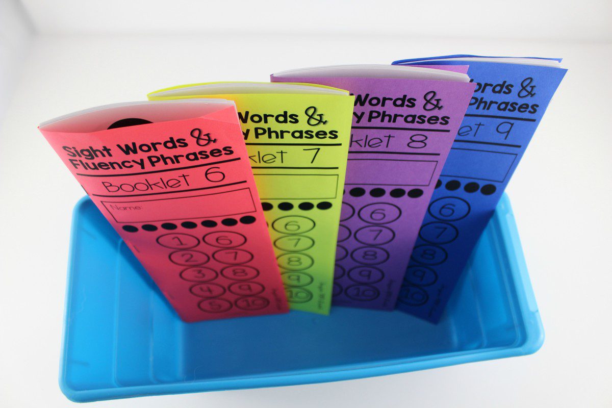 Sight Words and Fluency Phrases Booklets - Tunstall's Teaching