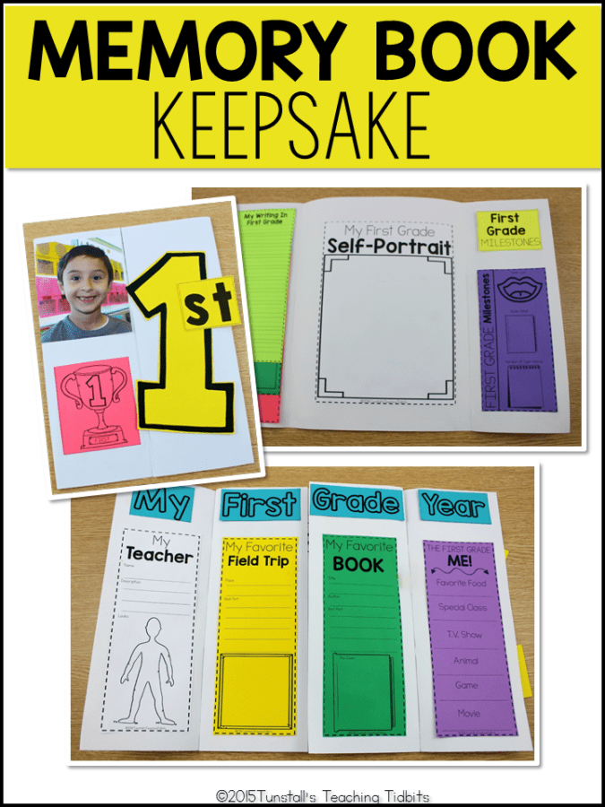 Memory Keepsake Book Freebie - Tunstall's Teaching