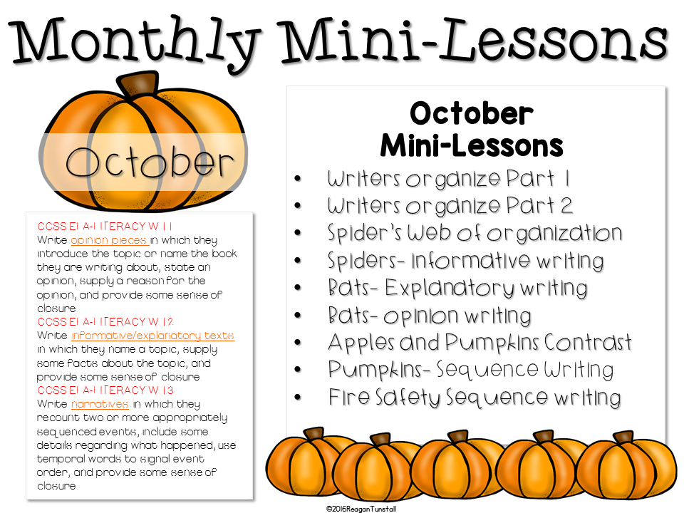 Teaching in October - Tunstall's Teaching