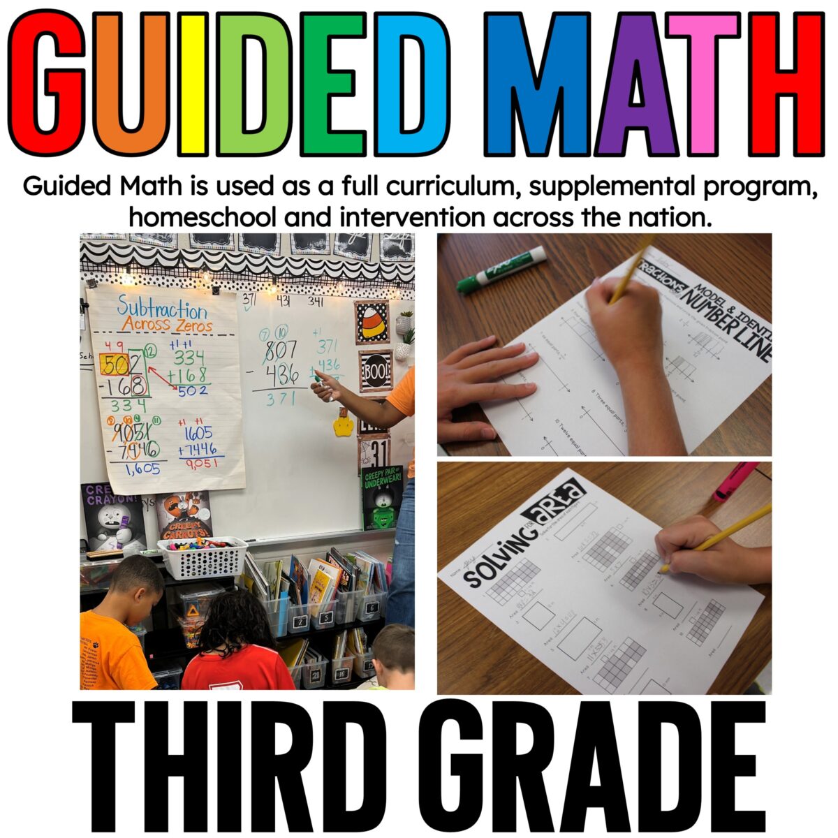 Third Grade Guided Math: Complete Curriculum for Your Math Block ...