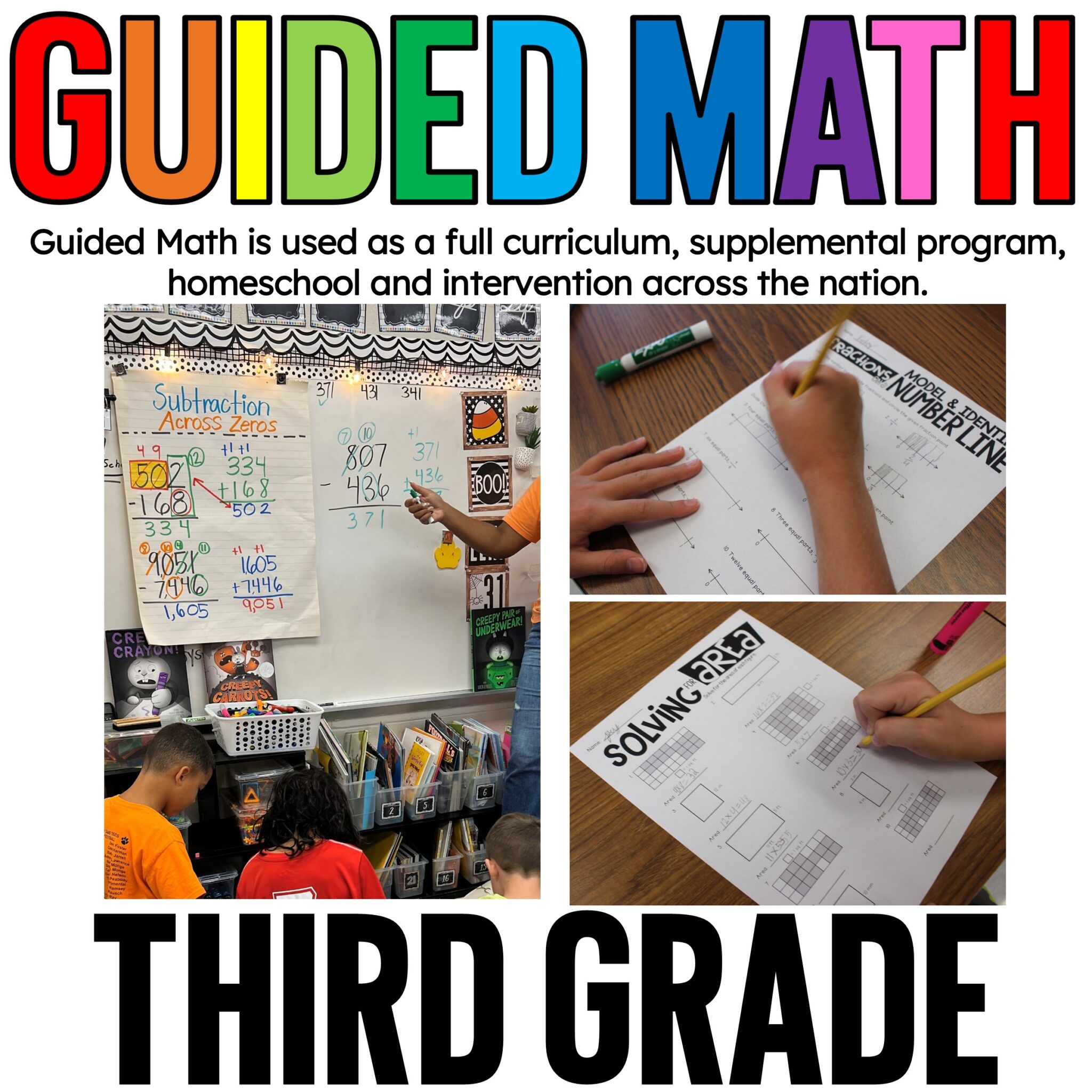 Third Grade Guided Math: Complete Curriculum for Your Math Block ...