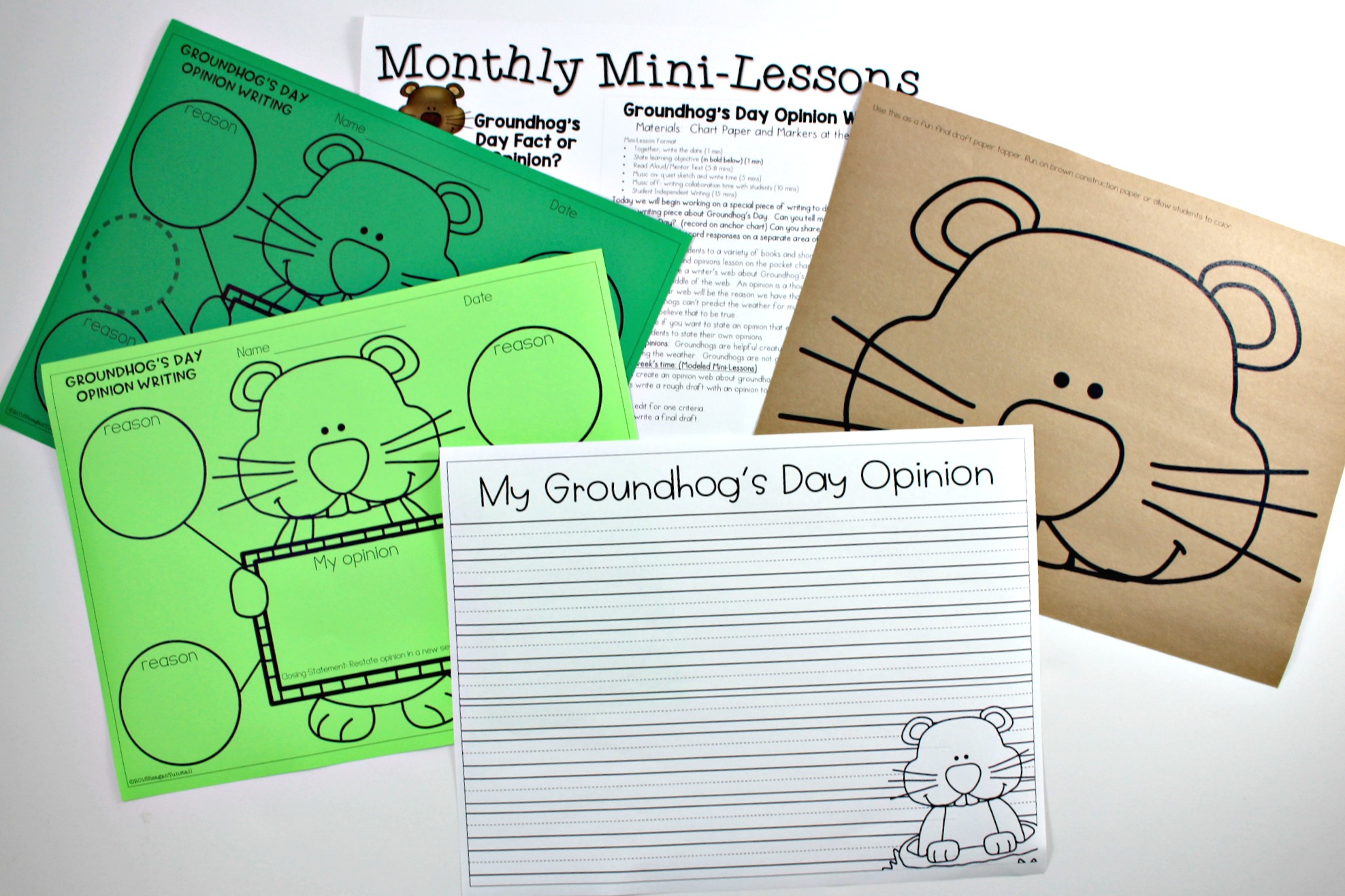 February Writing Mini-Lessons - Tunstall's Teaching