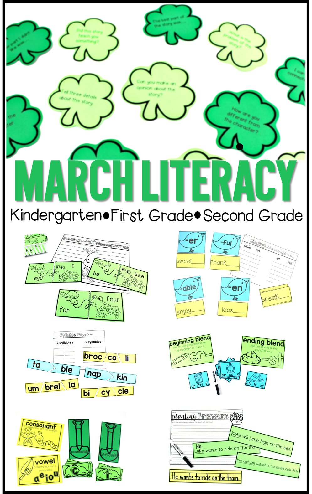 Literacy Activities for March - Tunstall's Teaching