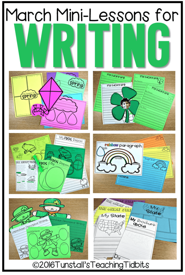 March Writing Mini-Lessons - Tunstall's Teaching