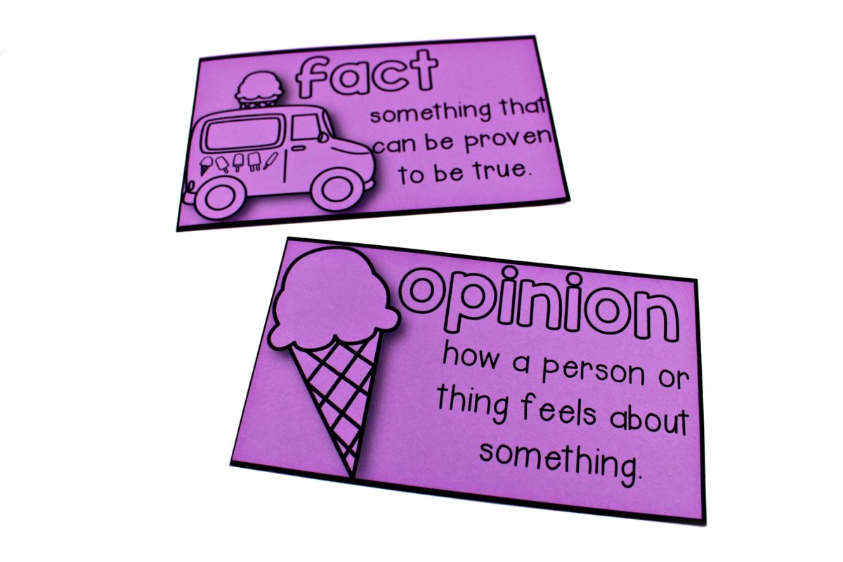 Fact and Opinion Freebie with Astrobrights - Tunstall's Teaching
