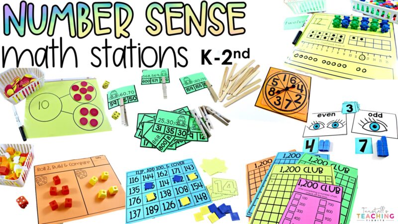 Number Sense Workstations K-2 and 3rd - Tunstall's Teaching