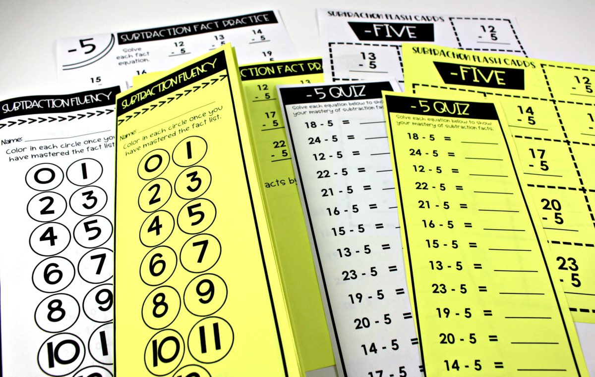 Math Fact Fluency - Tunstall's Teaching