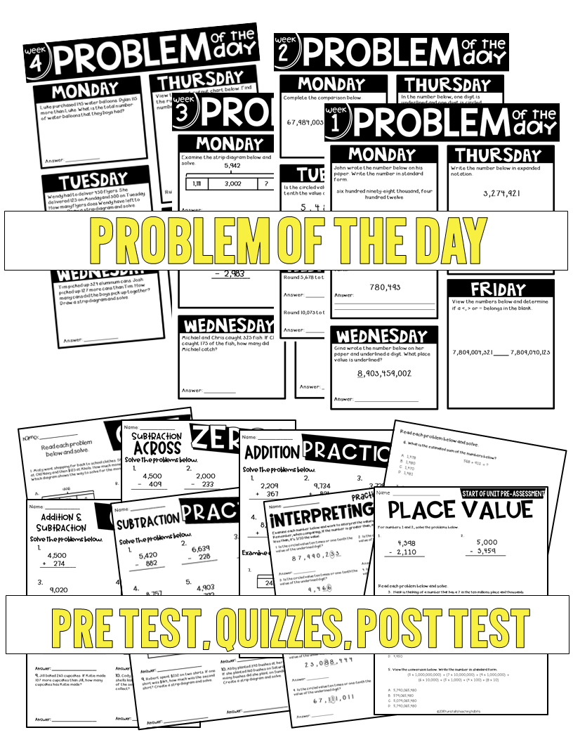 4th Grade Guided Math Curriculum | Original Lessons, Centers ...