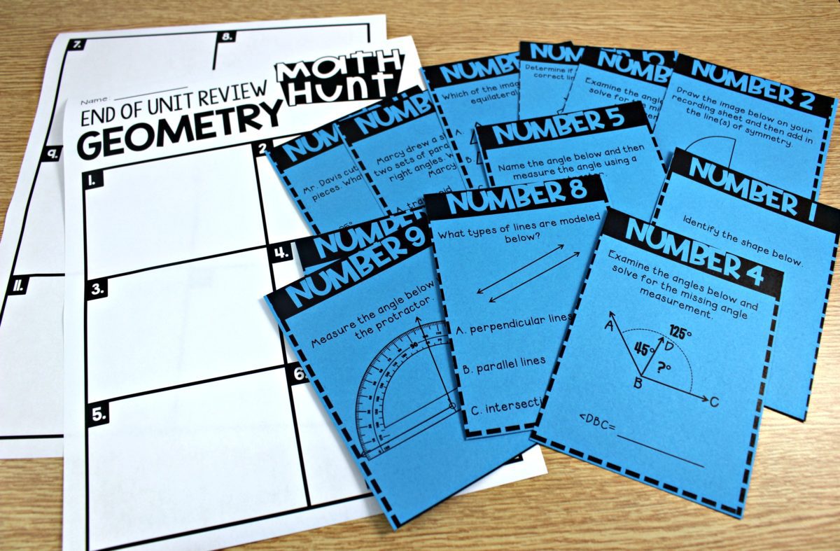 4th Grade Guided Math Geometry - Tunstall's Teaching