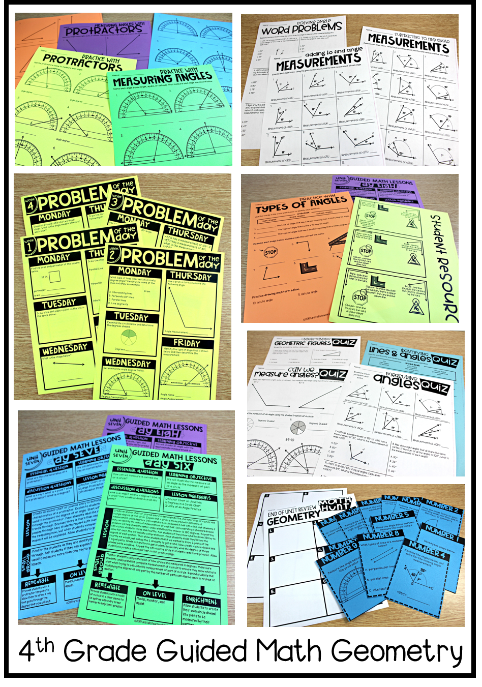 4th Grade Guided Math Geometry - Tunstall's Teaching