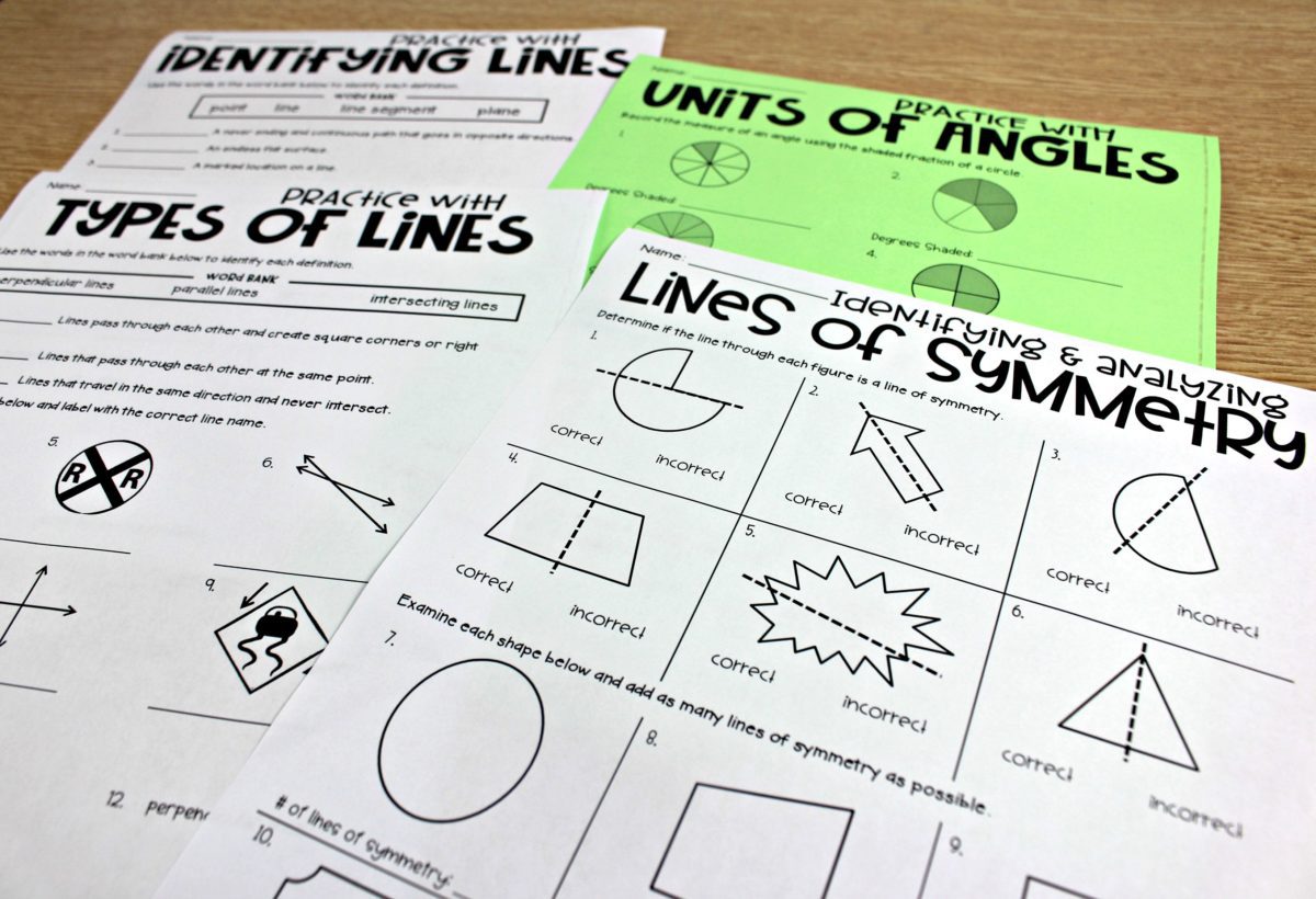 4th Grade Guided Math Geometry - Tunstall's Teaching