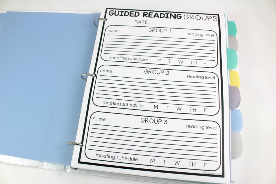 Guided Reading Teacher Binder - Tunstall's Teaching