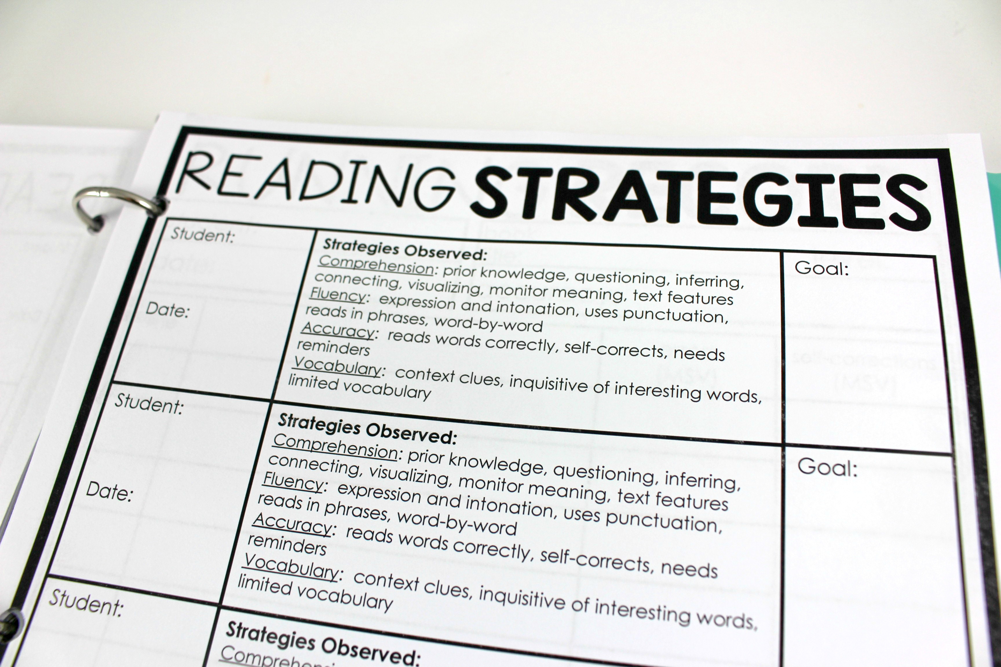 Guided Reading Teacher Binder Tunstall s Teaching Tidbits