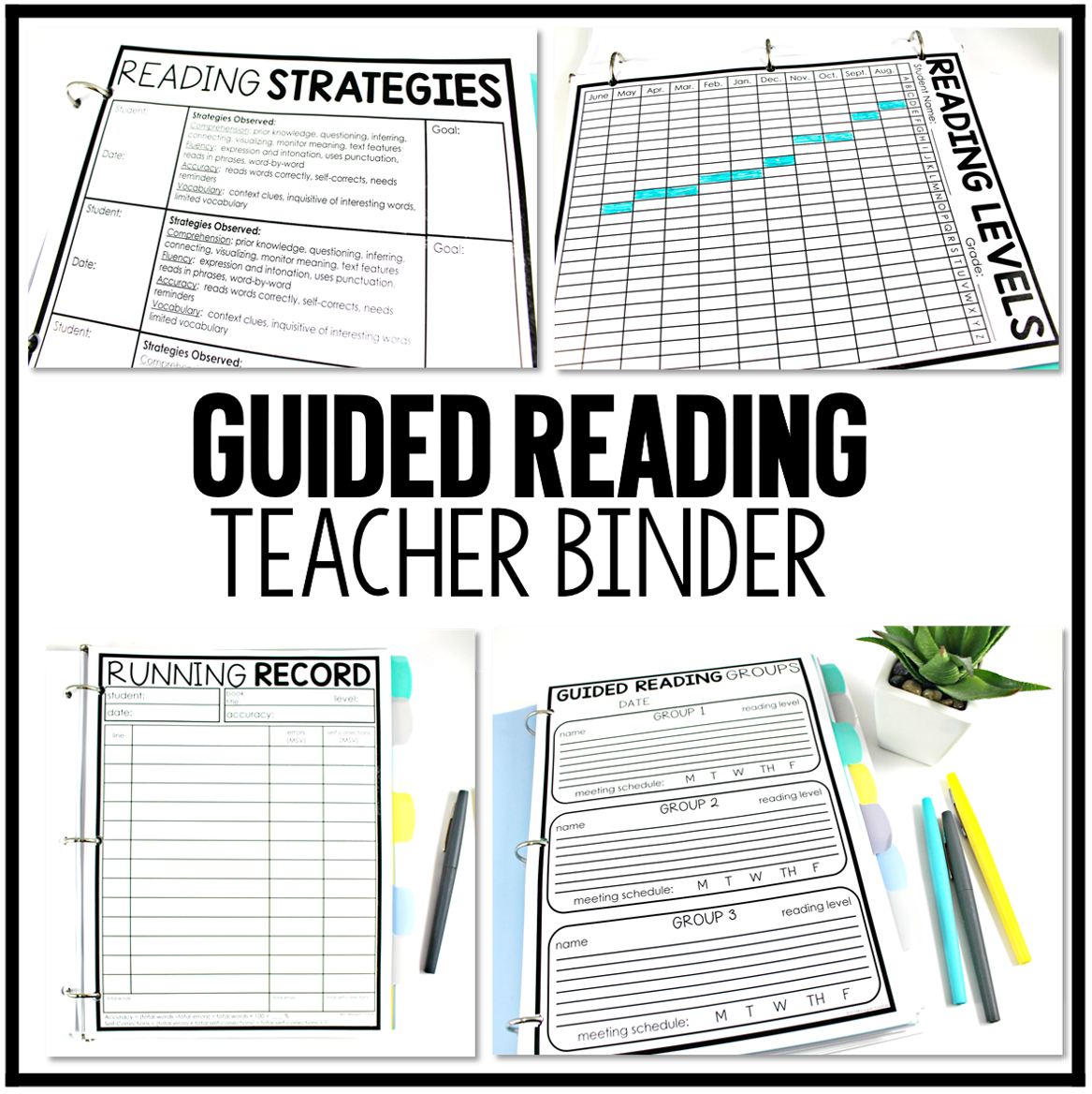 Guided Reading Teacher Binder - Tunstall's Teaching