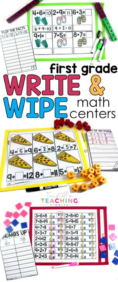 Write and Wipe Math Centers - Tunstall's Teaching