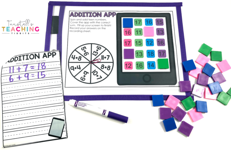 Write and Wipe Math Centers - Tunstall's Teaching