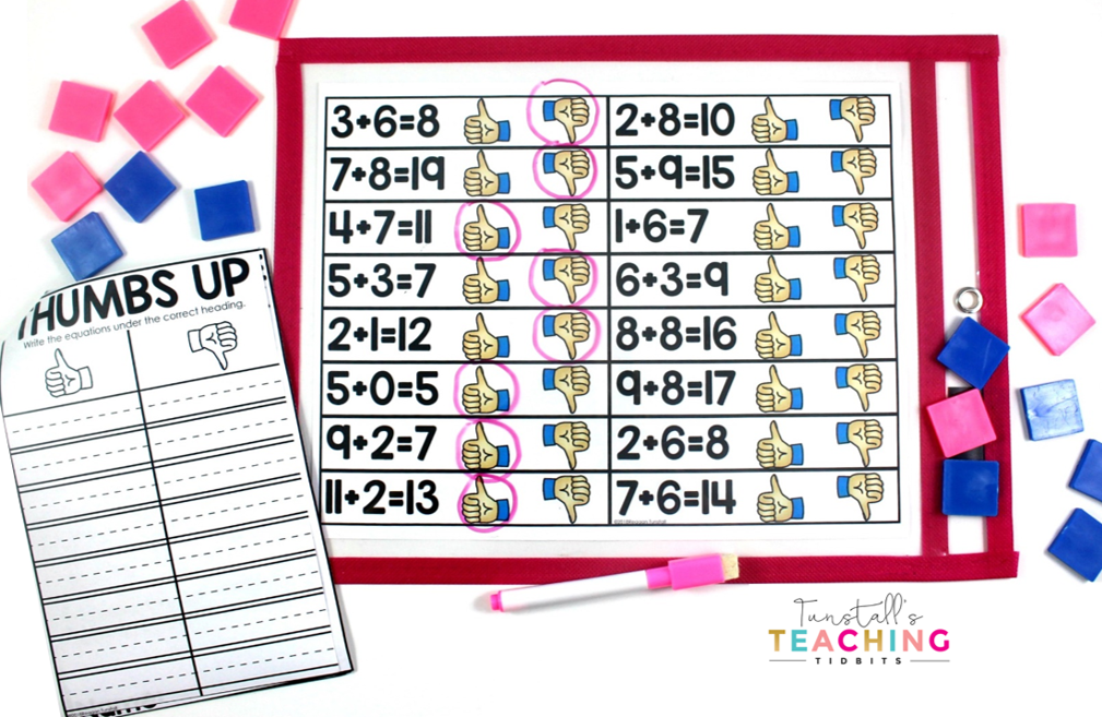 Write and Wipe Math Centers - Tunstall's Teaching