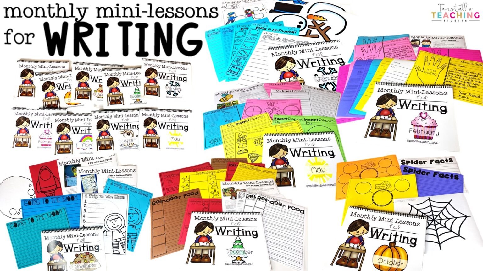 Writing Mini-Lessons for the Year - Tunstall's Teaching