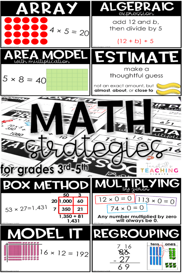 Teaching Students to Use Math Strategies - Tunstall's Teaching