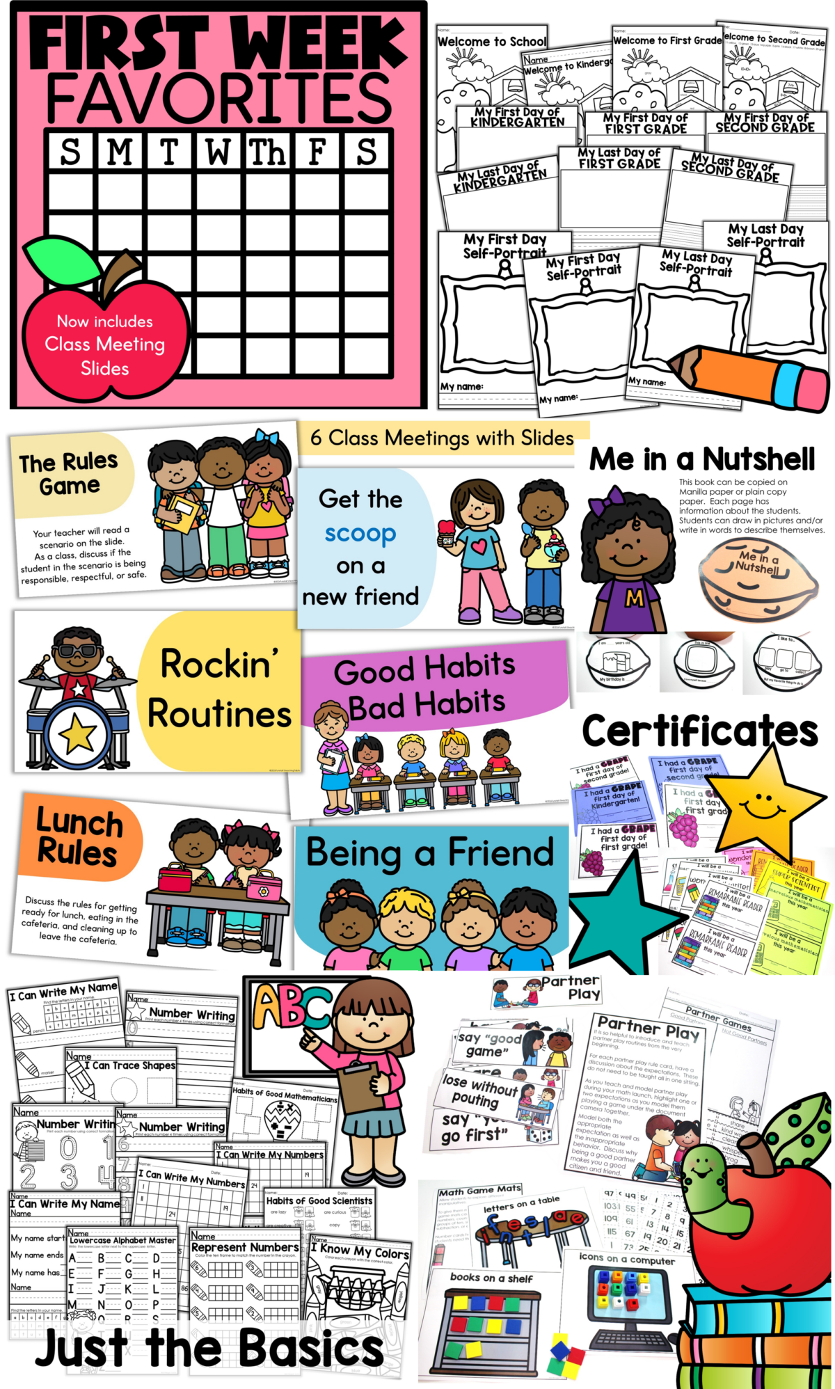 First Week of School Activities for Classroom Community