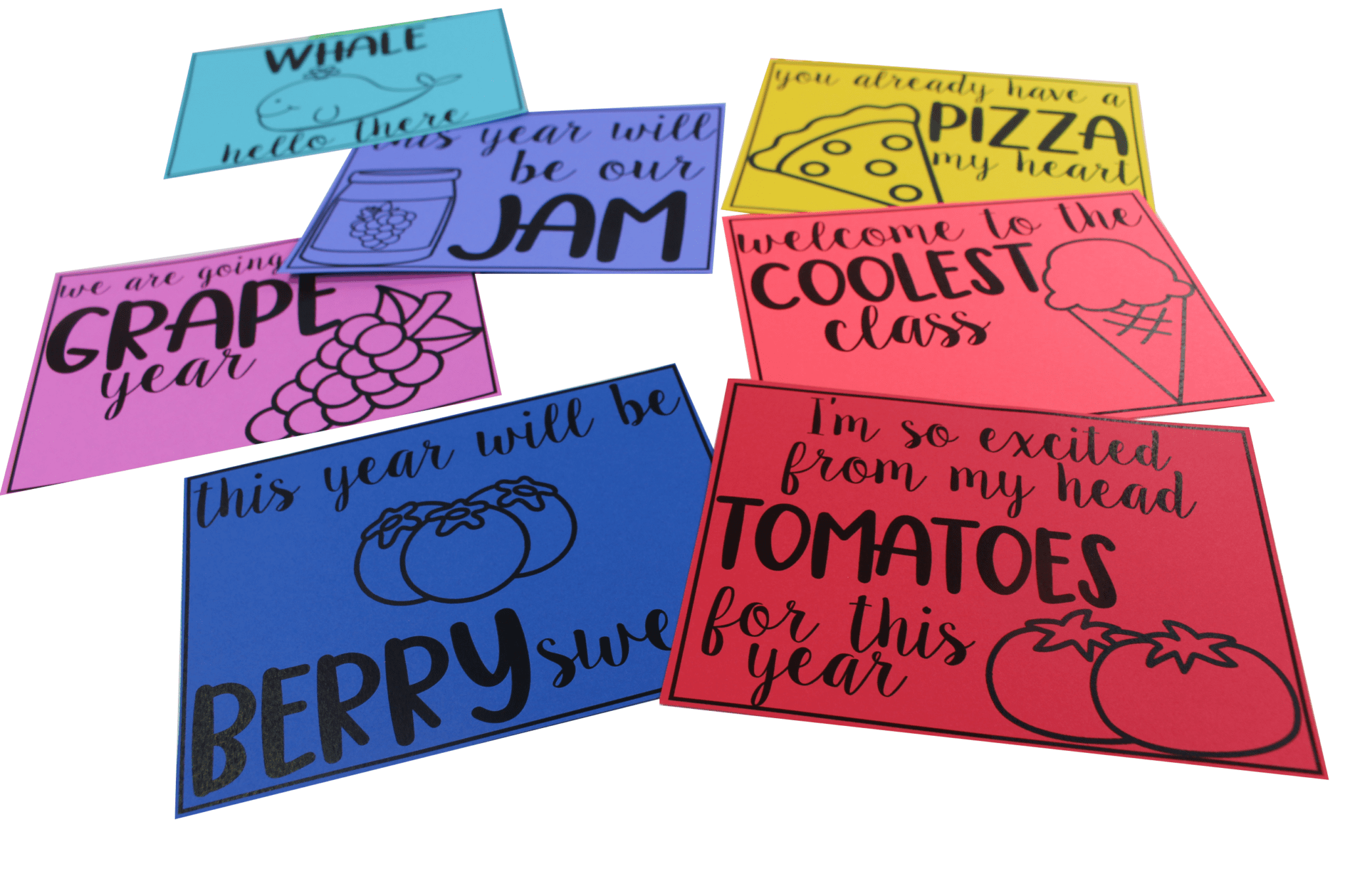 Colorful Student Welcome Postcards - Tunstall's Teaching