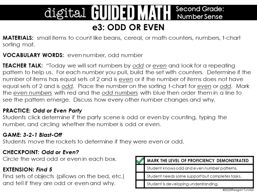 Digital Guided Math - Tunstall's Teaching