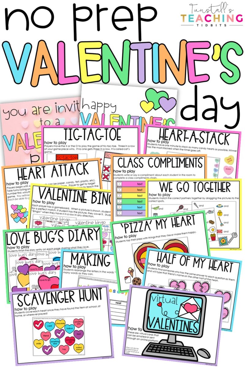 No Prep Valentine's Day - Tunstall's Teaching