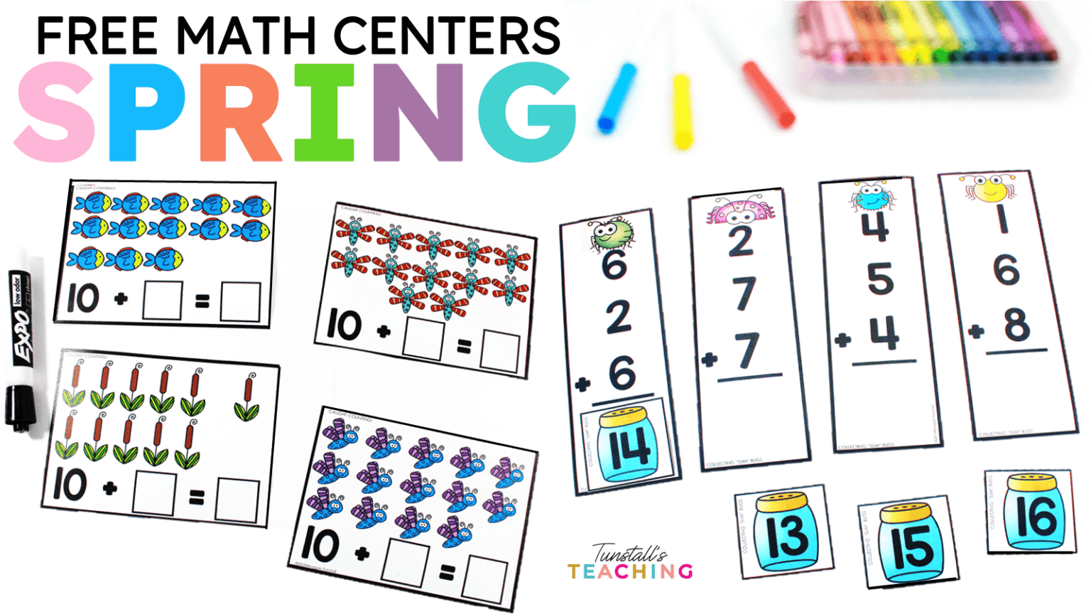Spring Literacy and Math Workstations - Tunstall's Teaching