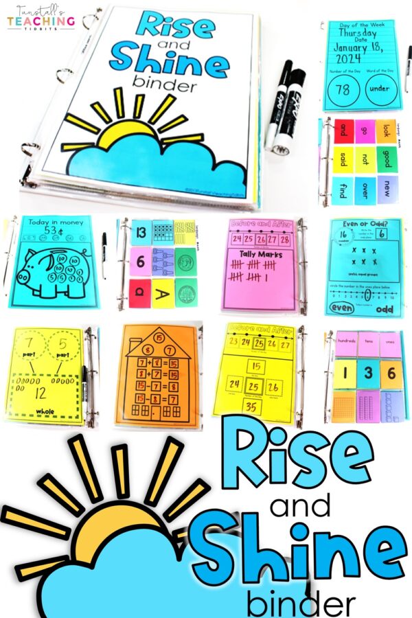 Rise and Shine Binders | Set a Routine | Tunstall's Teaching