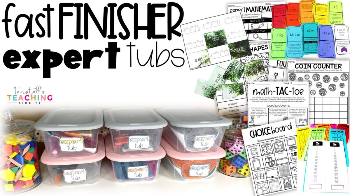 Fast Finisher Expert Tubs - Tunstall's Teaching