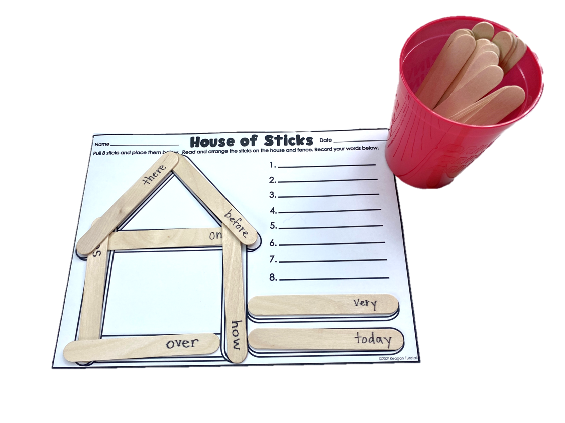 Sight Word Sticks - Tunstall's Teaching