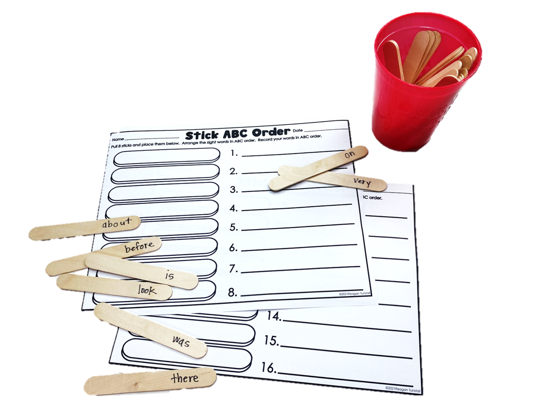 Sight Word Sticks - Tunstall's Teaching