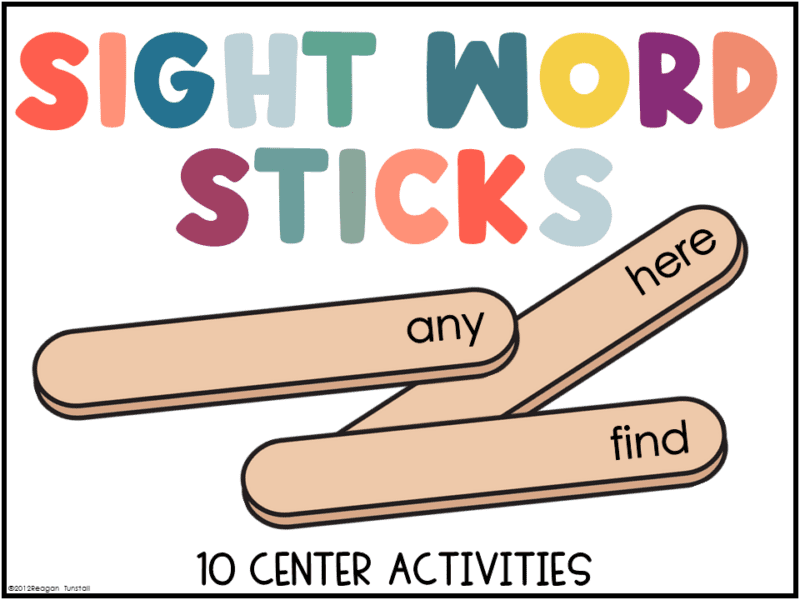 Sight Word Sticks - Tunstall's Teaching