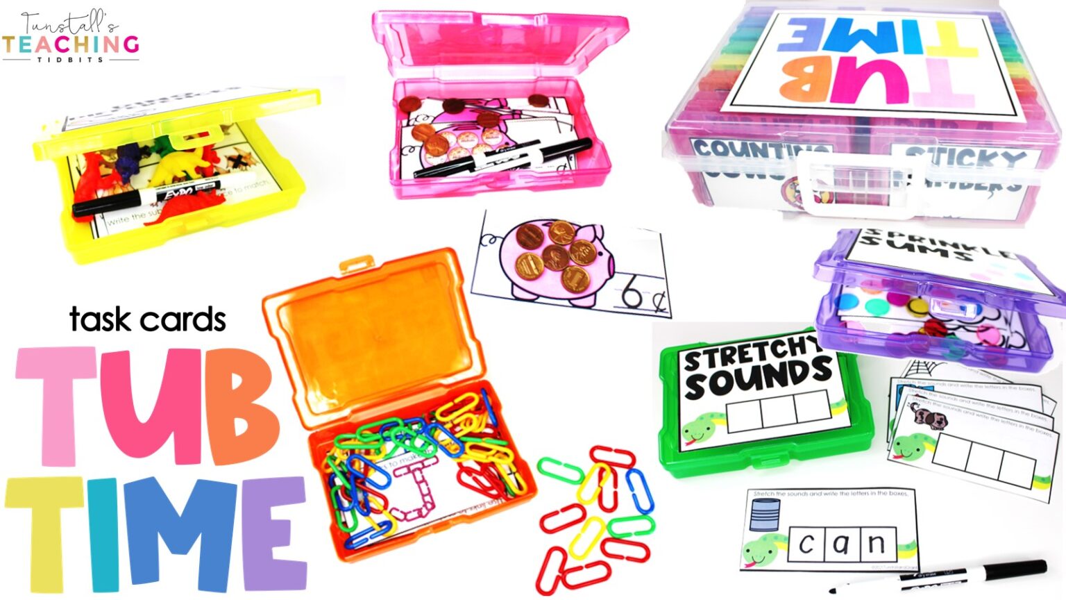 Tub Time Task Cards - Tunstall's Teaching