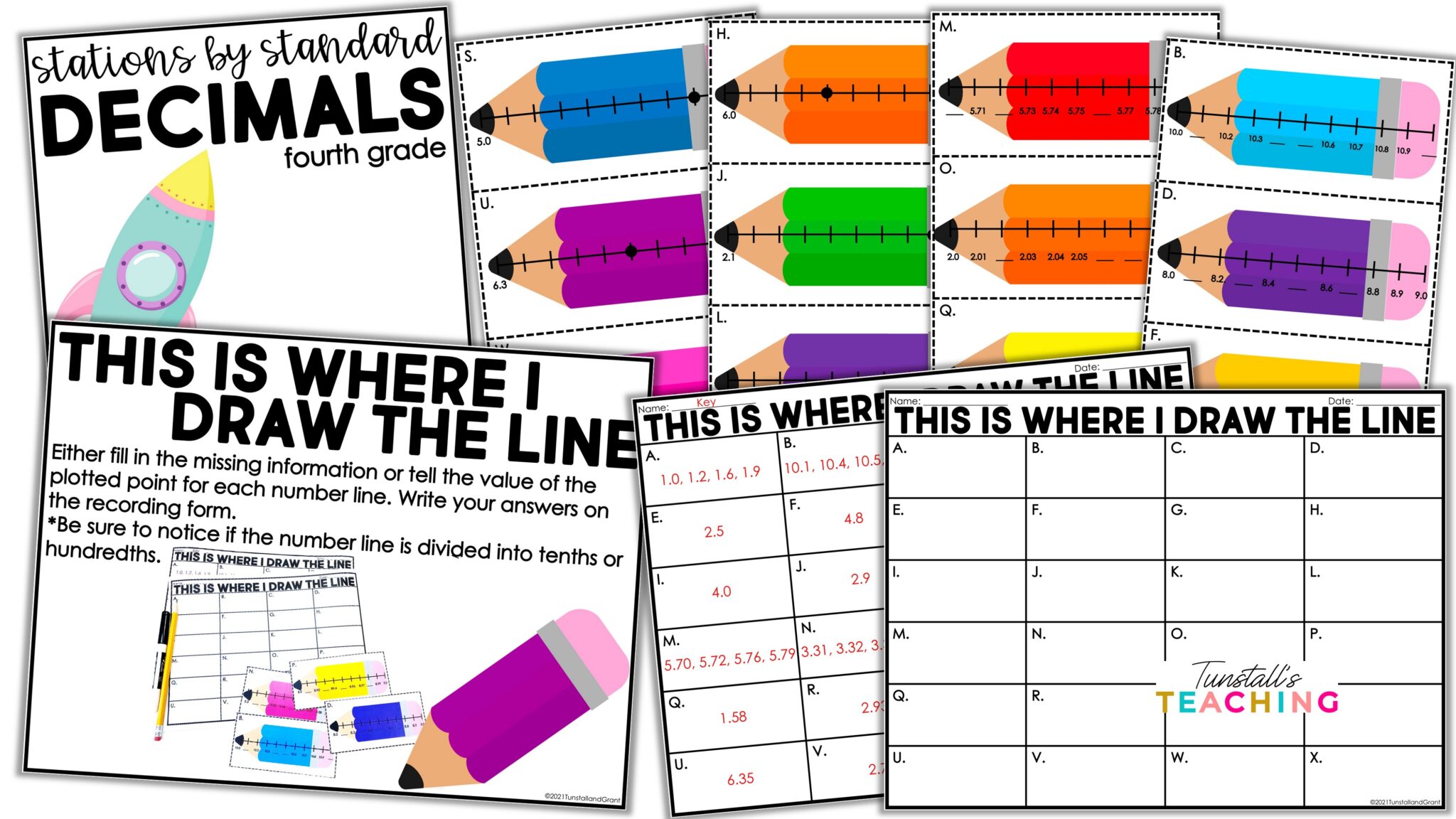 Math Stations for Upper Grades - Tunstall's Teaching