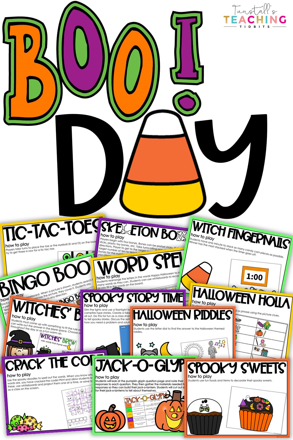 Boo Day Halloween Activities - Tunstall's Teaching