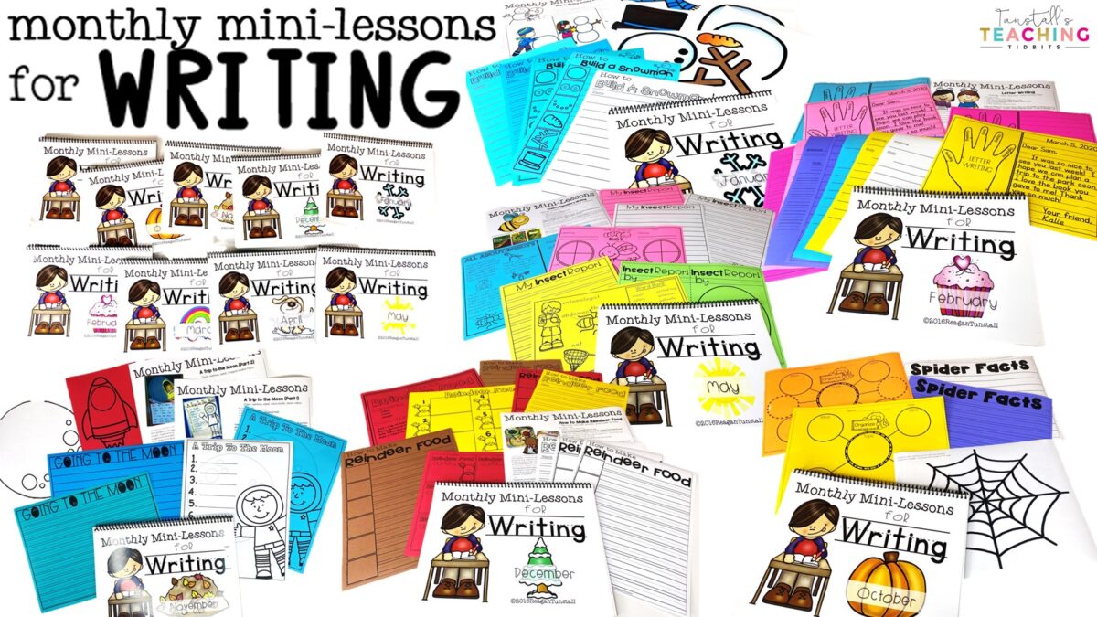 Writing Lessons for the Year - Tunstall's Teaching