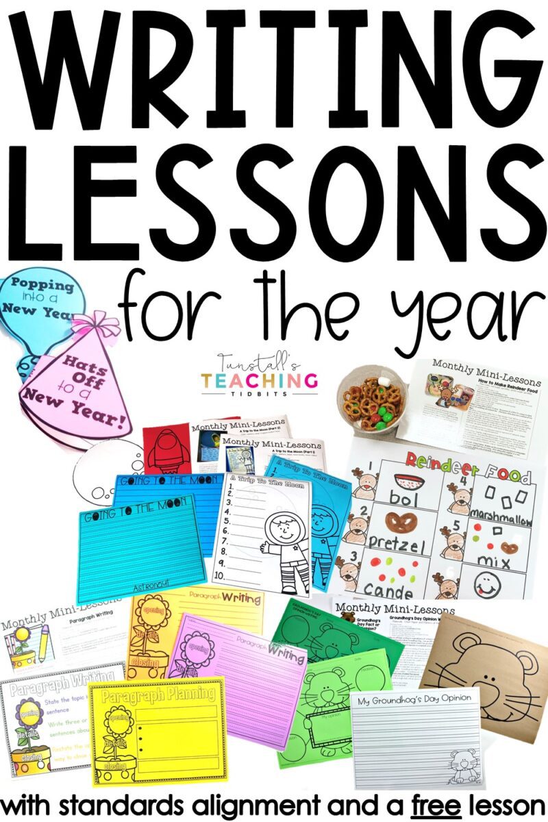 Writing Lessons for the Year - Tunstall's Teaching