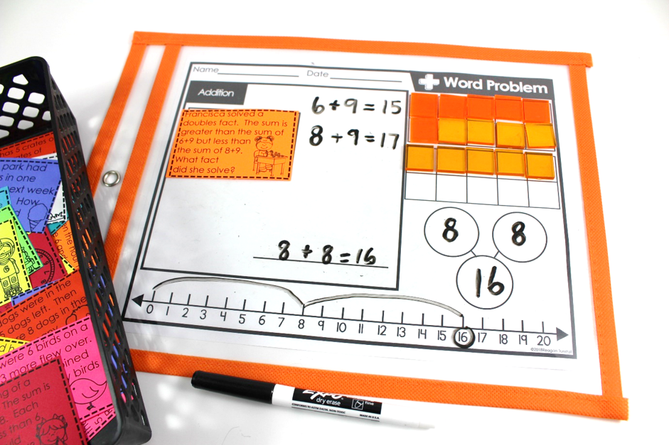 Word Problems Strategies and Work Mats - Tunstall's Teaching