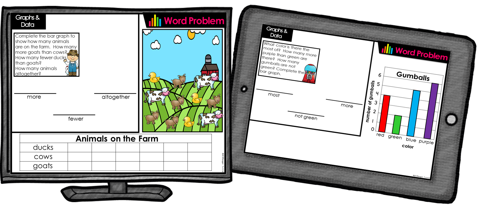 Word Problems Strategies and Work Mats - Tunstall's Teaching