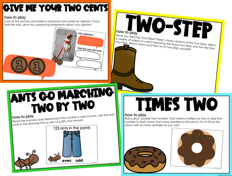 Twos Day Activities - Tunstall's Teaching