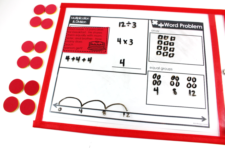 Word Problems Strategies and Work Mats - Tunstall's Teaching