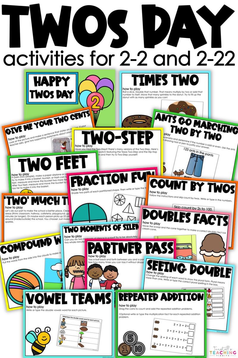 Twos Day Activities - Tunstall's Teaching