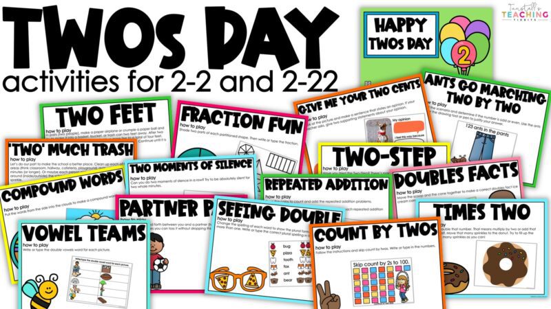 Twos Day Activities - Tunstall's Teaching