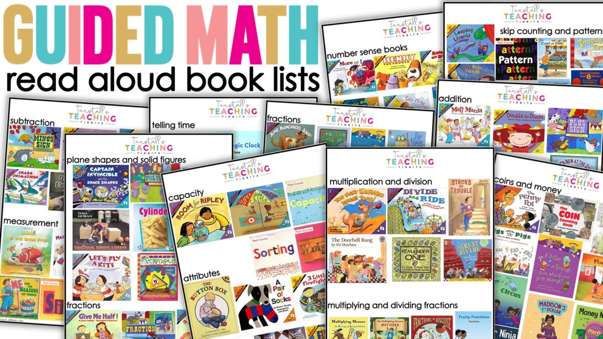 101 Guided Math Read Aloud Books - Tunstall's Teaching