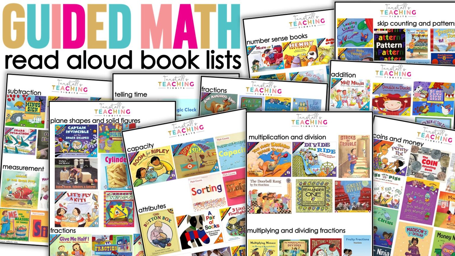 100+ Math Read Aloud Books - Tunstall's Teaching